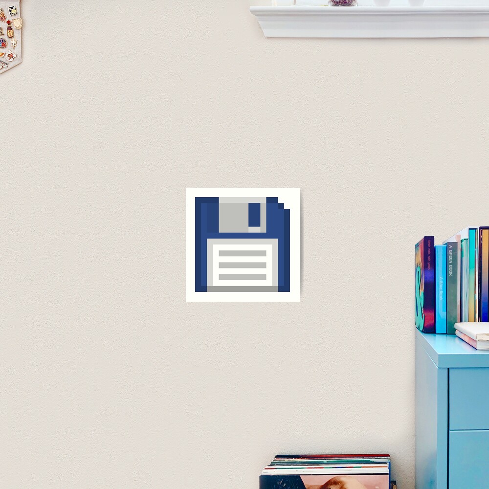 "Pixel Floppy Disk" Art Print by Phlum | Redbubble