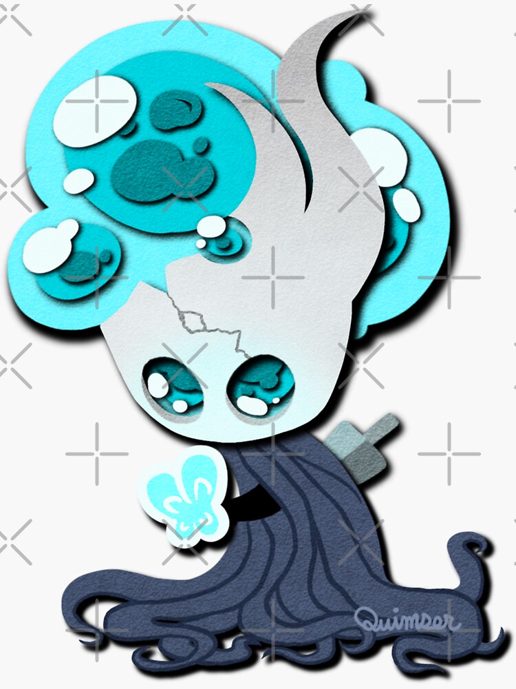 "Broken Vessel (Lifeblood version) - hollow knight" Sticker for Sale by ...