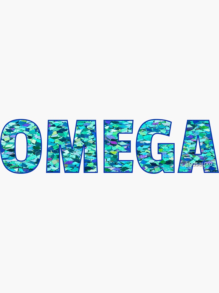 "Omega Sticker" Sticker for Sale by lindsayxo | Redbubble