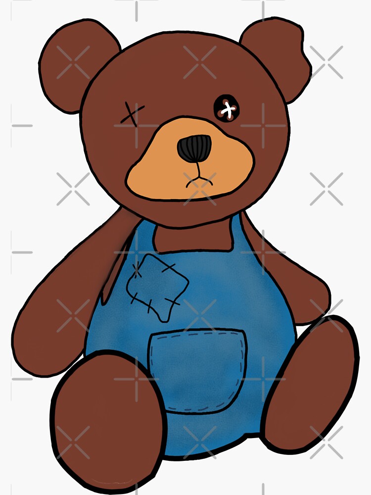 "Tattered teddy bear" Sticker for Sale by sweetrfutr27 | Redbubble
