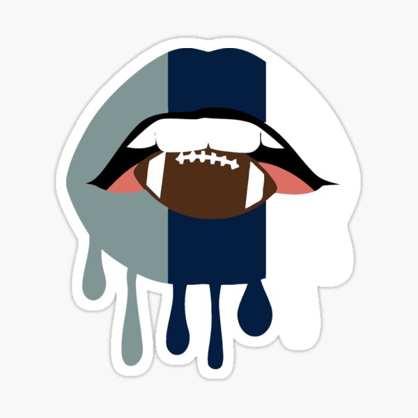 "Dallas Cowboys Football Lips" Sticker for Sale by sierraharkins ...