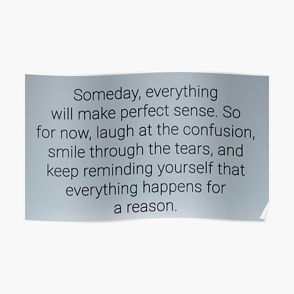 "SMILE THROUGH THE TEARS" Poster for Sale by CCCREW | Redbubble
