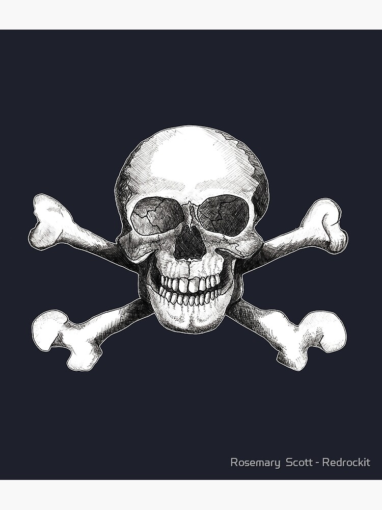 "jolly roger" Metal Print for Sale by redrockit | Redbubble