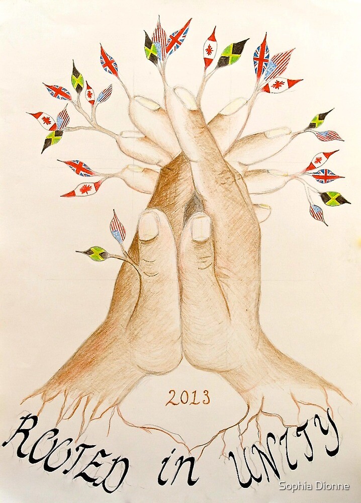 "Rooted in Unity Preliminary Sketch" by Sophia Dionne | Redbubble