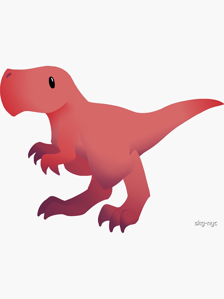 "Cute T-Rex" Sticker by skg-nyc | Redbubble