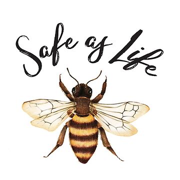 "Safe as Life" Sticker for Sale by acourtofgifts | Redbubble