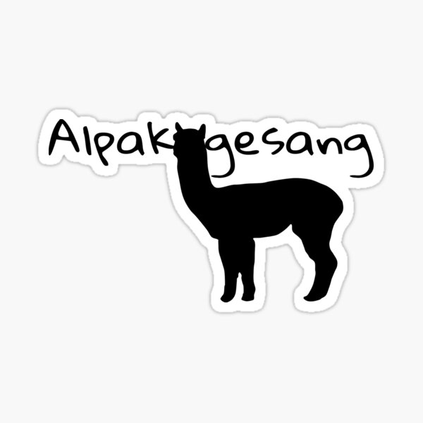 "Alpaca song" Sticker by manron | Redbubble