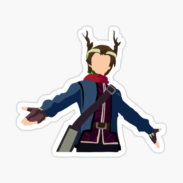 "Elf Callum" Sticker for Sale by jsmcdoodles | Redbubble