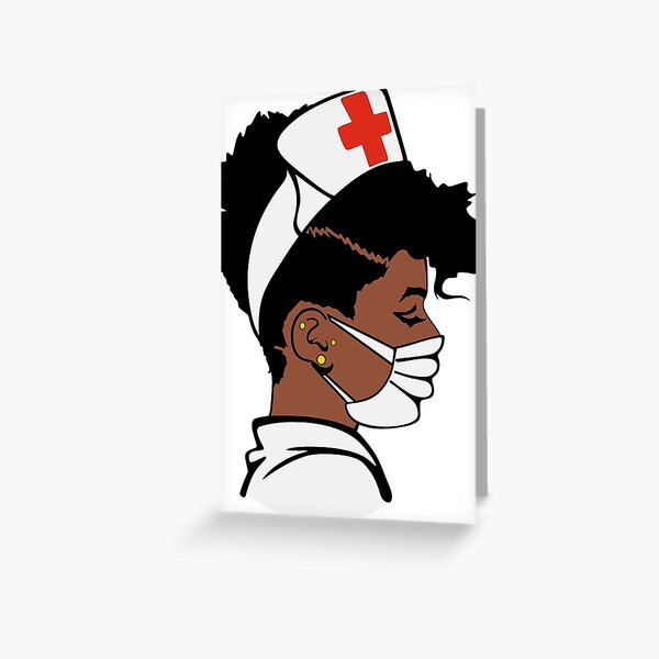 "Black Nurse" Greeting Card for Sale by digimart | Redbubble