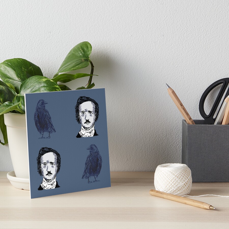 "Poe & Raven" Art Board Print by DissuanceArts | Redbubble