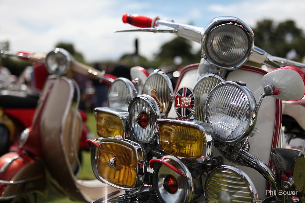 "LAMBRETTA TV LIGHTS " by Phil Bower | Redbubble
