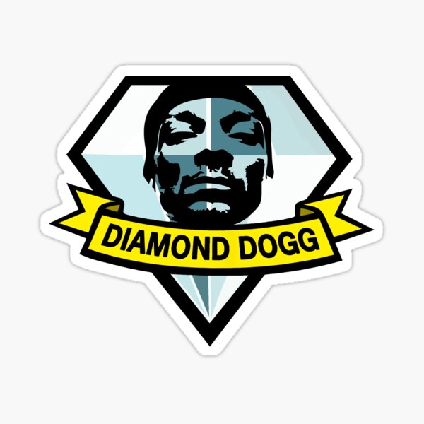 "Diamond Dogg " Sticker for Sale by GuitarManArts | Redbubble