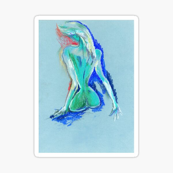 "Blue skin, blue blood" Sticker by pisune | Redbubble