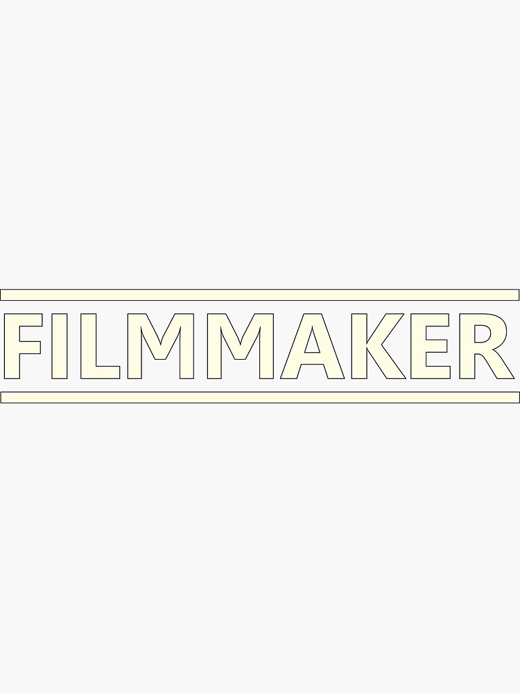 "Filmmaker" Sticker for Sale by felinson | Redbubble