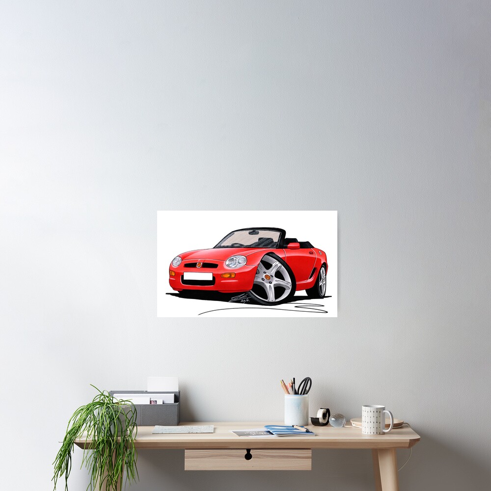 "MGF Red" Poster by yeomanscarart | Redbubble