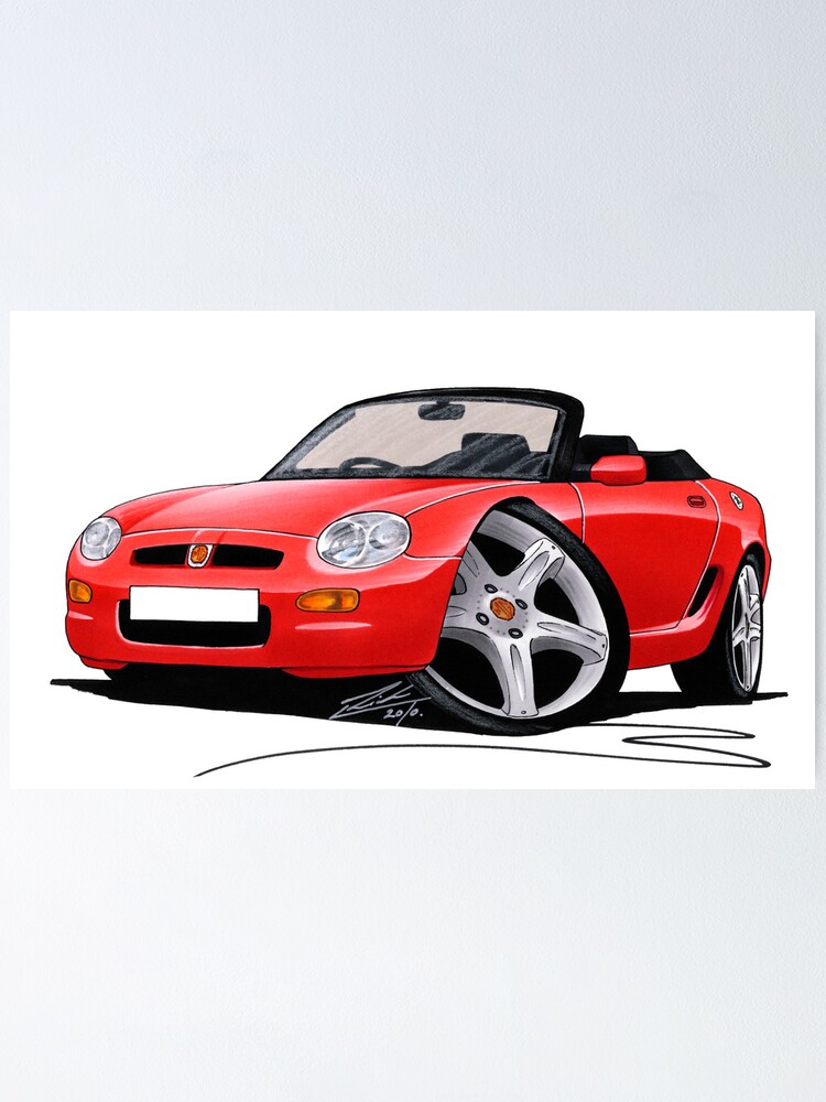 "MGF Red" Poster by yeomanscarart | Redbubble