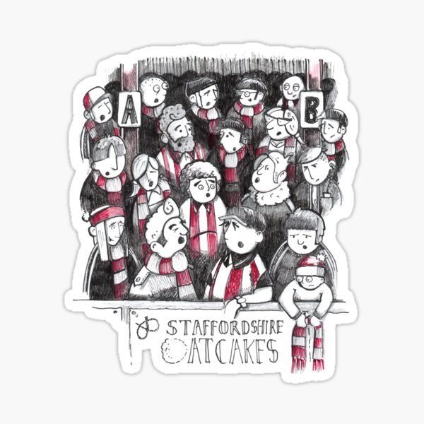 "Stoke On Trent, Stoke City, Football Fans, Boothen Enders, Illustrated ...