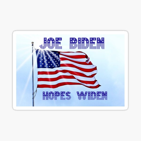 "Joe Biden- Hopes Widen" Sticker by Ashitosh007 | Redbubble