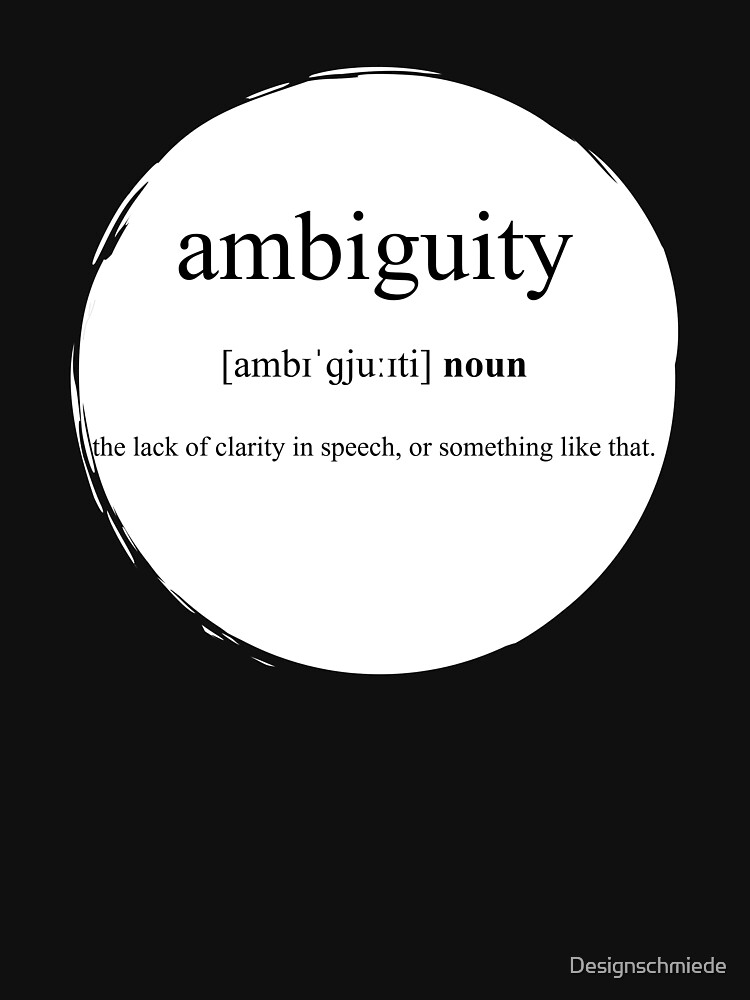 "Ambiguity Definition | Dictionary Collection" T-shirt by ...