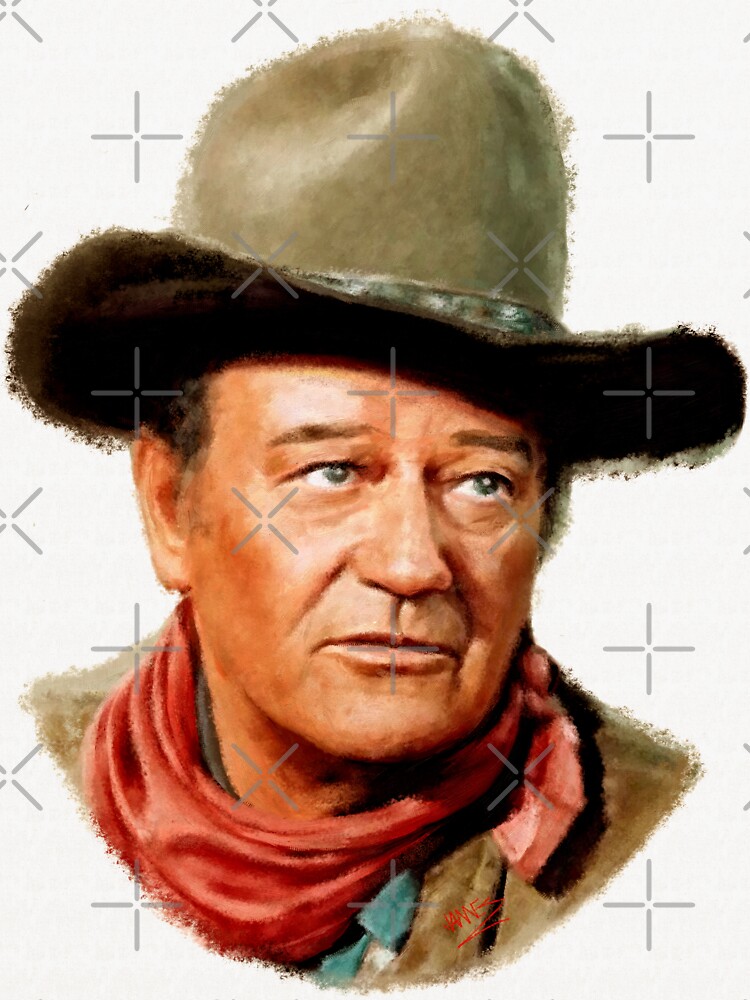 "John Wayne icon" Sticker for Sale by artbyjames | Redbubble