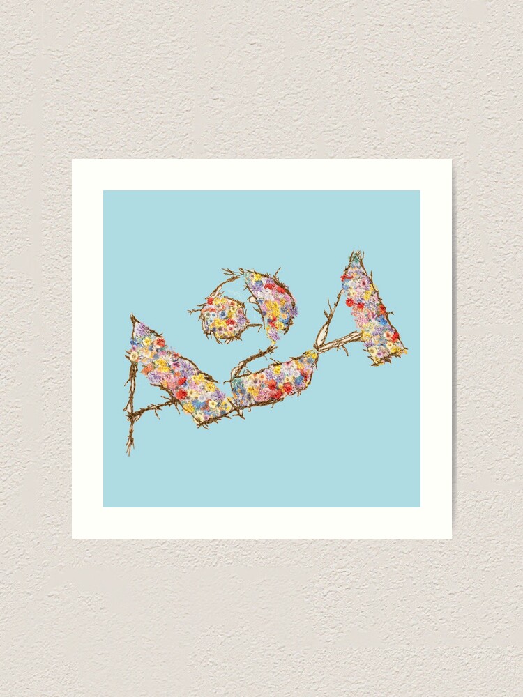 "a24 floral logo" Art Print by claire-mcculley | Redbubble