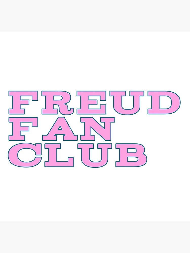 "Freud fan club" Poster for Sale by emlouisec13 | Redbubble
