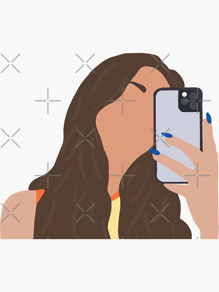 Pegatina «Addison rae selfie» de gdm123 | Redbubble