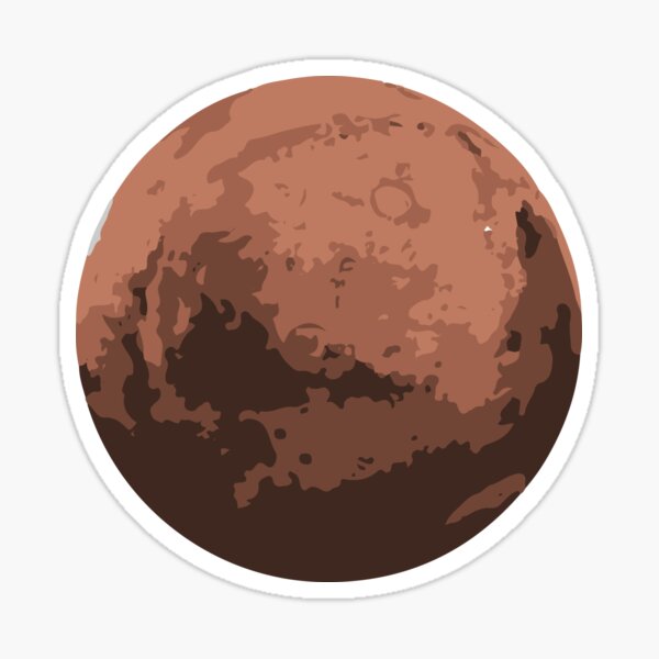 "Mars" Sticker by Chillions | Redbubble