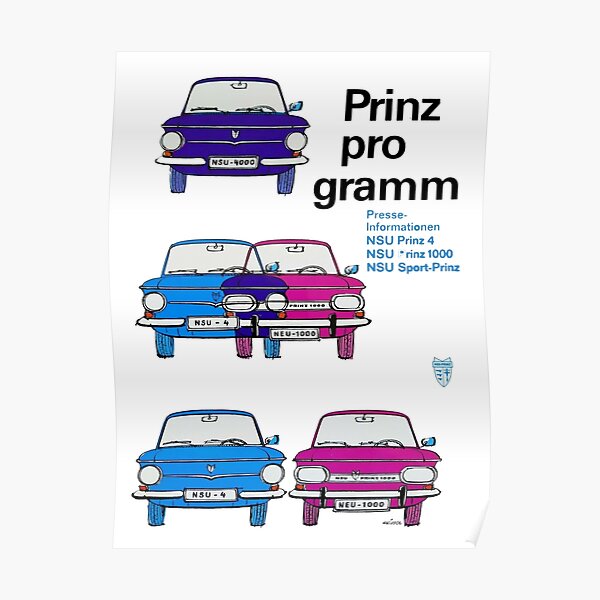 "NSU PRINZ" Poster for Sale by ThrowbackM2 | Redbubble