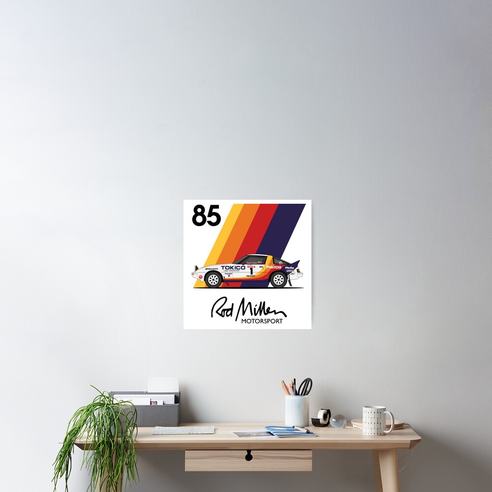"Rod Millen Mazda RX7 4WD" Poster for Sale by purpletwinturbo | Redbubble