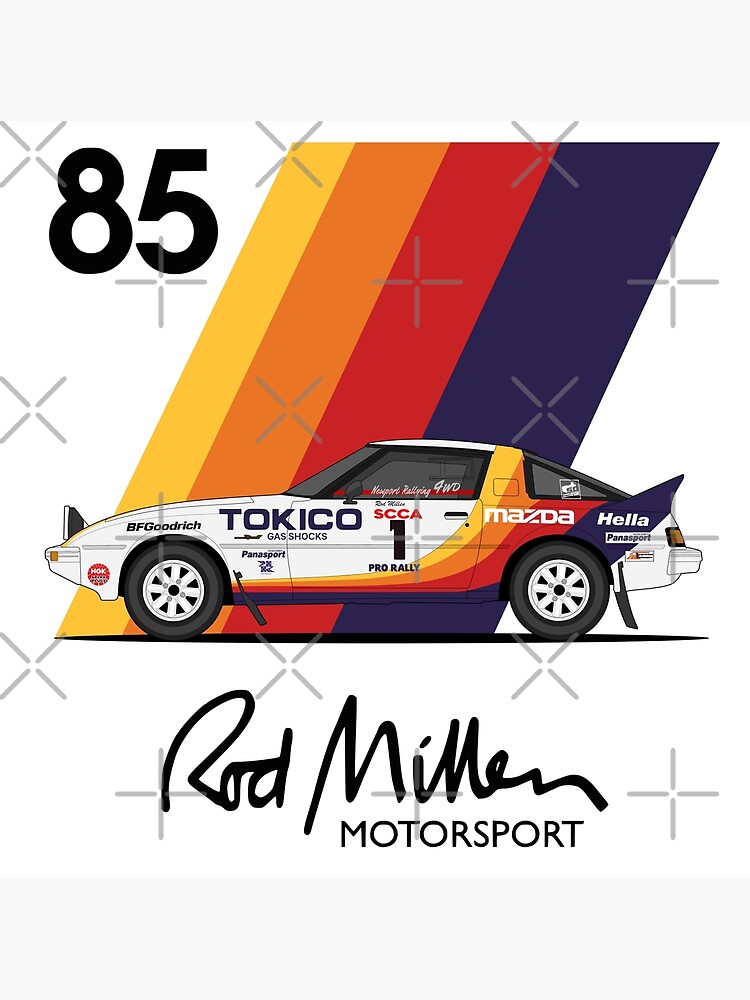 "Rod Millen Mazda RX7 4WD" Poster for Sale by purpletwinturbo | Redbubble