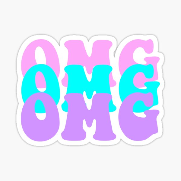 "OMG" Sticker by Nbragg112 | Redbubble