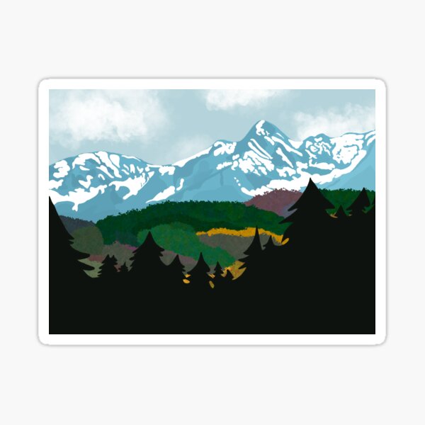 "Colorado Mountains" Sticker by Bdatzbac | Redbubble