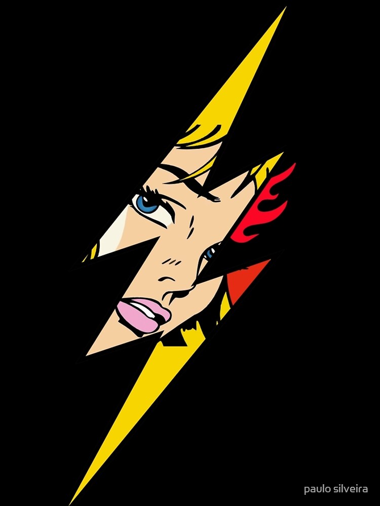 "Pop art, R. Lichtenstein Style, lightning bolt" Graphic T-Shirt Dress ...