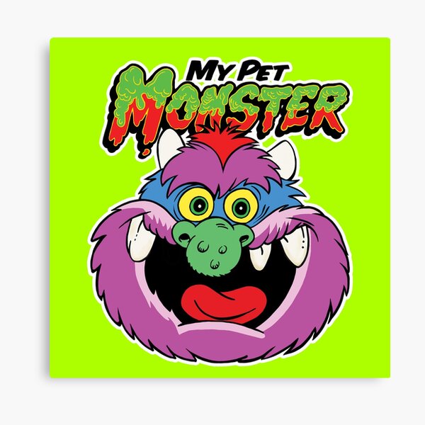 "My Pet Monster" Canvas Print for Sale by BiteYourGranny | Redbubble