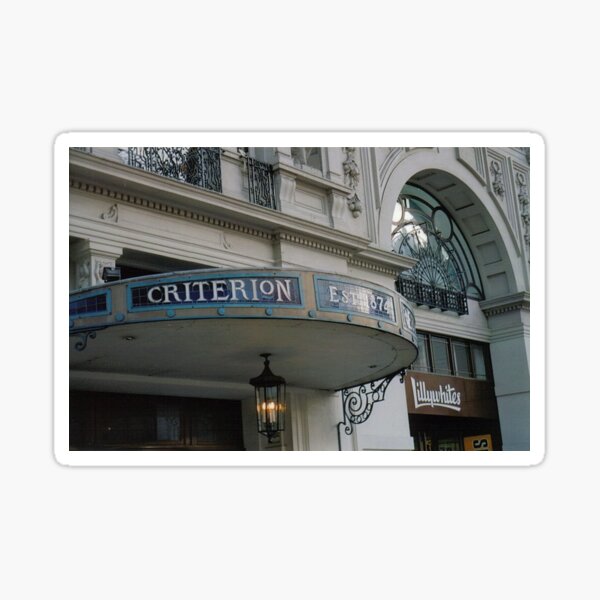 "Criterion" Sticker by Orontes | Redbubble