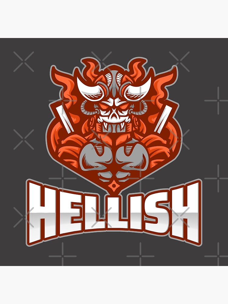 "Hellish creature logo" Poster for Sale by Delicarte | Redbubble