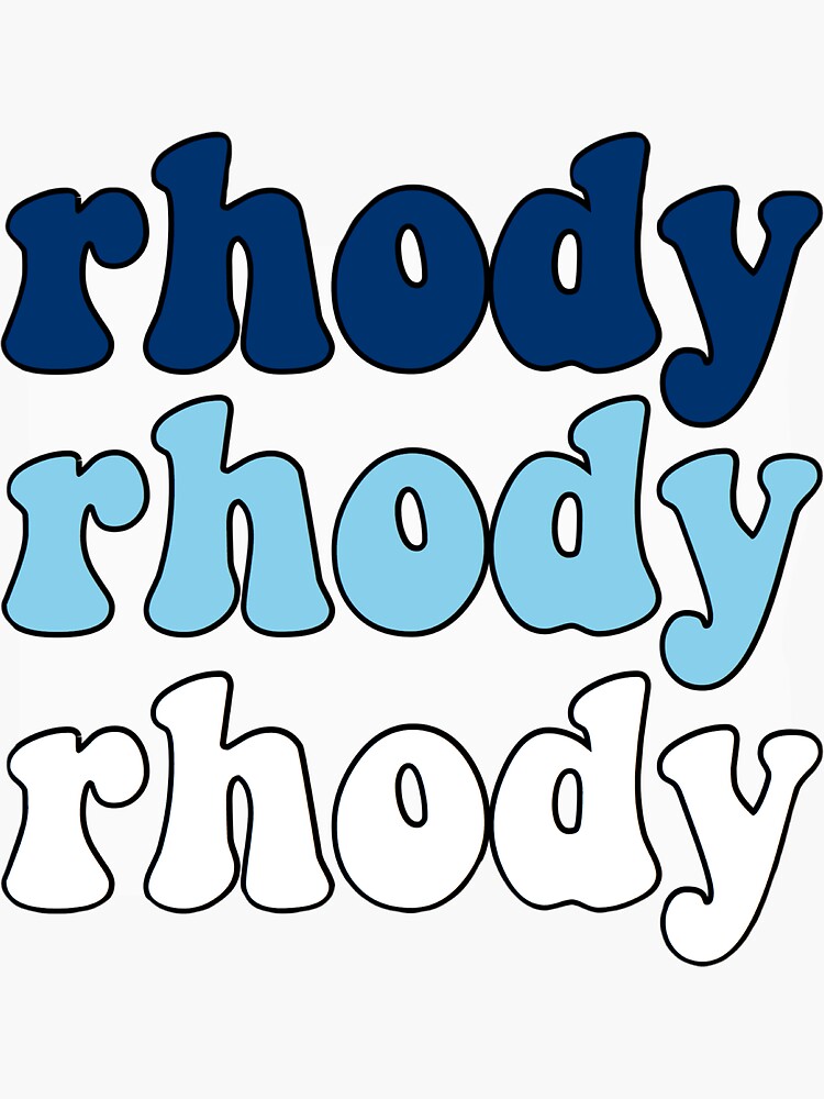 "rhody " Sticker for Sale by marissadwyer | Redbubble