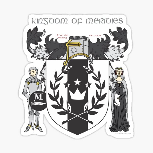 "Kingdom of Meridies" Sticker for Sale by greyhand | Redbubble