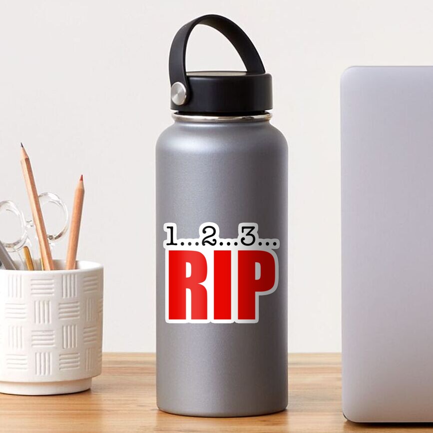 "RIP" Sticker by nmach427 | Redbubble