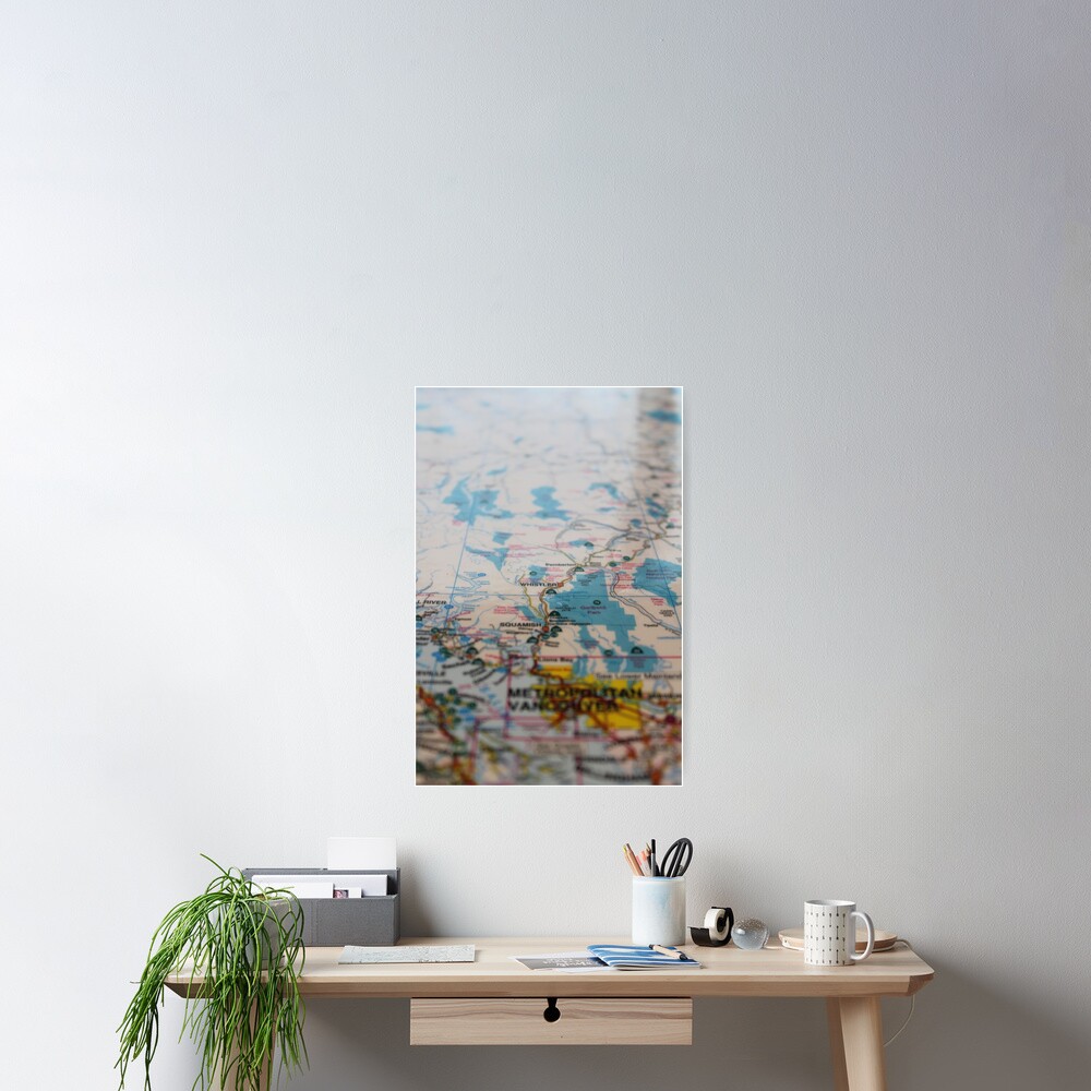 "Map Of BC" Poster by Colefreeman | Redbubble