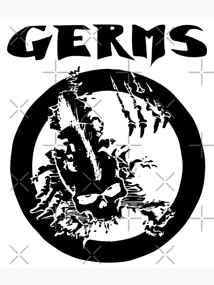 "The Germs GI album, old-school (black)" Poster by caitejay | Redbubble