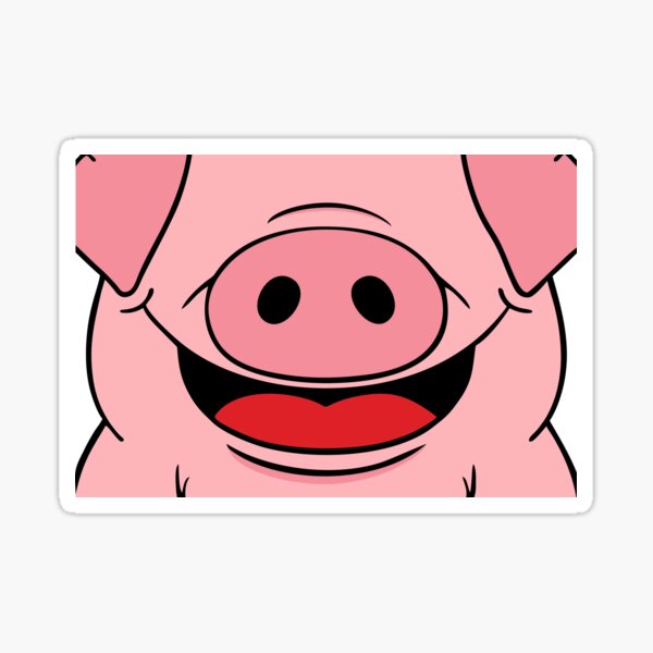"Pig Face" Sticker for Sale by twgcrazy | Redbubble