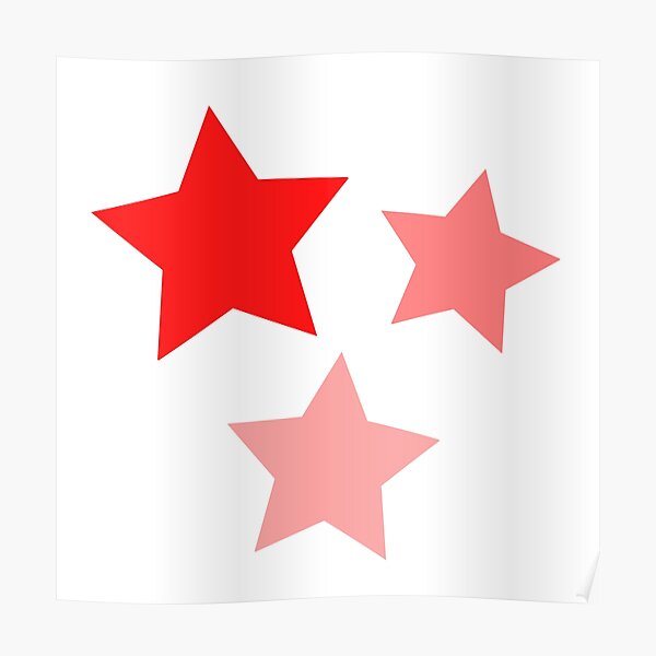 "Red Star Sticker Pack/Set" Poster by aleksandrax98 | Redbubble