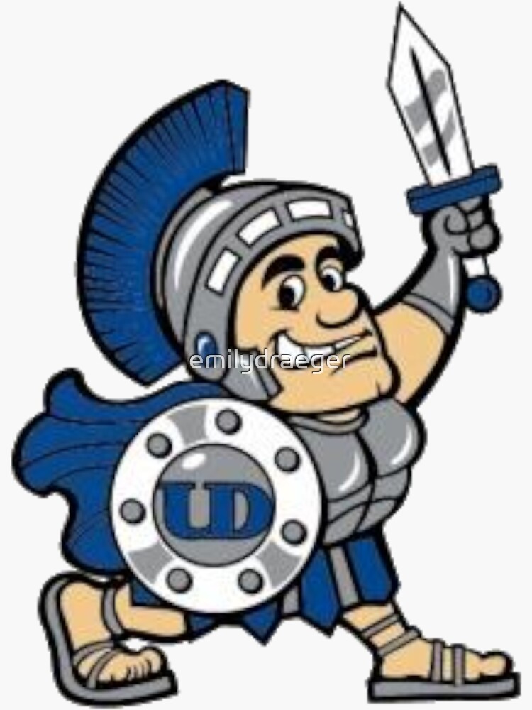 "University of Dubuque UD Spartans Logo" Sticker by emilydraeger ...