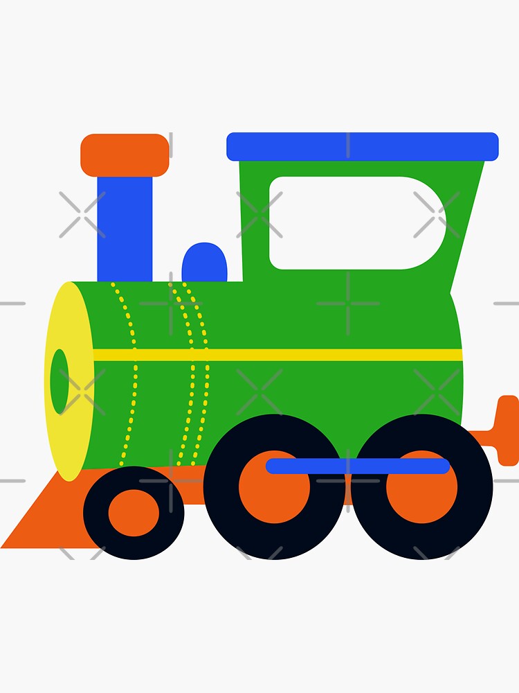 "Train for kids Railway trains" Sticker for Sale by IDesign23 | Redbubble