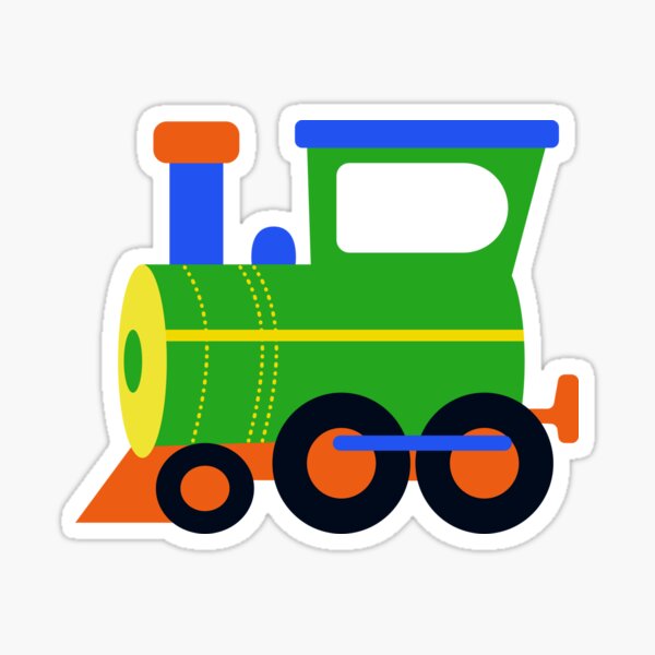 "Train for kids Railway trains" Sticker for Sale by IDesign23 | Redbubble