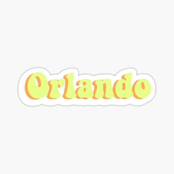 "Orlando" Sticker for Sale by lyndsaykate | Redbubble