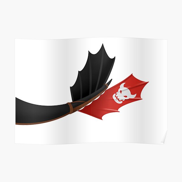 "Toothless Tail" Poster by Catie8D | Redbubble