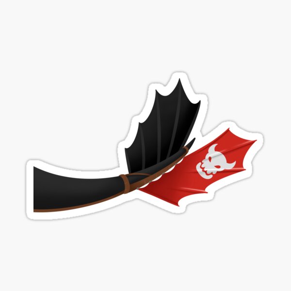 "Toothless Tail" Sticker by Catie8D | Redbubble